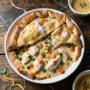Banquet Chicken Pot Pie Recipe: Flaky Crust Hugging Creamy Chicken Fill ...