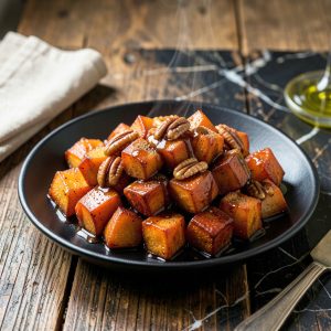 Candied Sweet Potatoes Recipe: Brown Sugar Glaze With Pecan Crunch ...