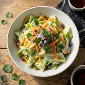 Green Cabbage Salad Recipe: Crisp and Bright With Tangy Dressing ...