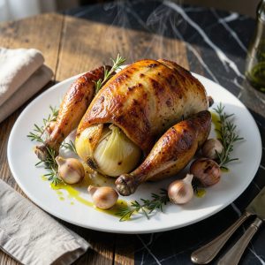 Ina Garten Roast Chicken Recipe: Herb-Infused Golden Crispness - Recipe ...