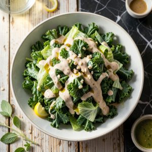 Kale and Cabbage Salad Recipe: Vibrant Crunch With Lemon-Tahini ...